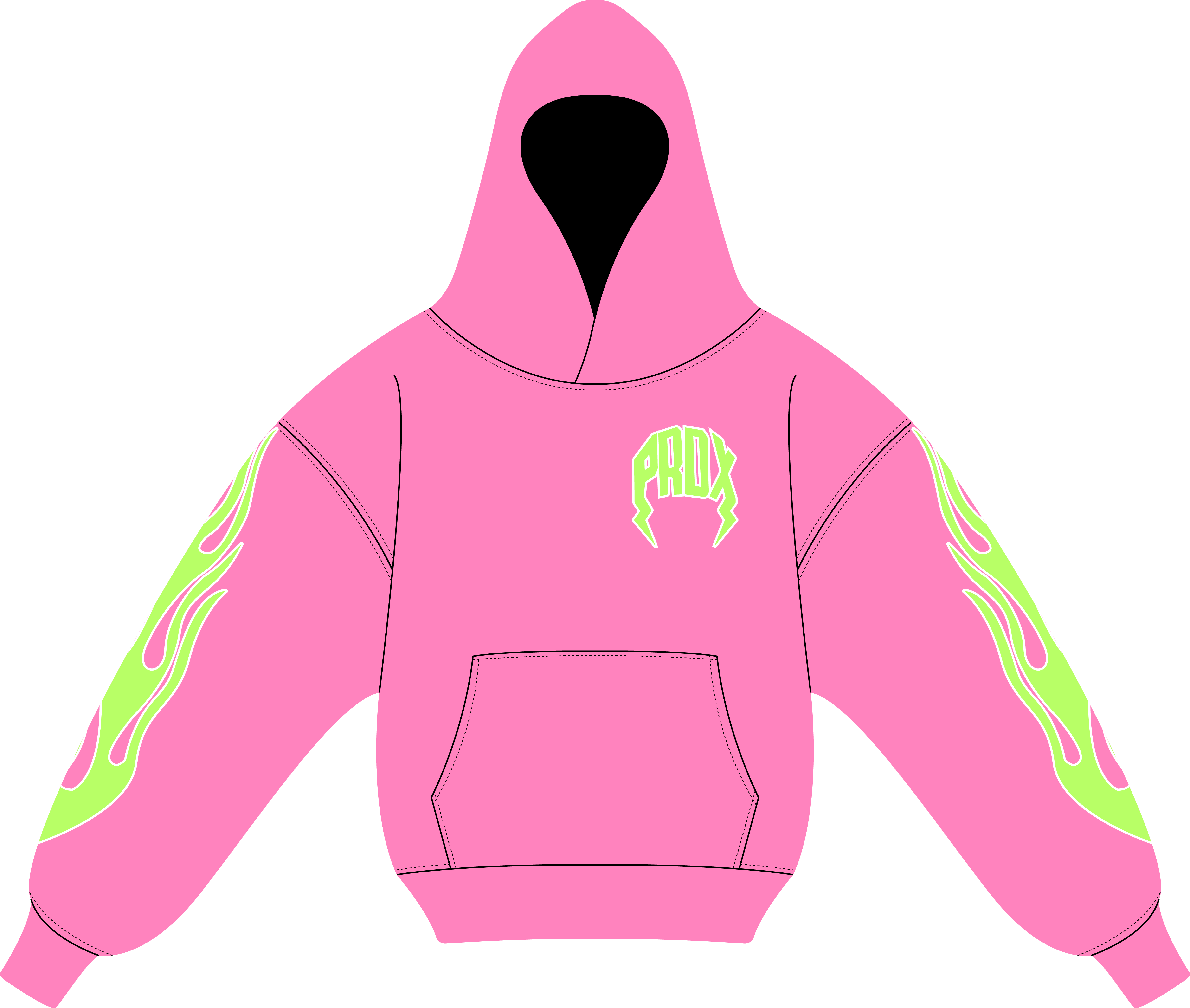 "STRAWBERRY V2" LIGHTNING ARC LOGO HOODIE (HOT PINK) – Paradox Lab