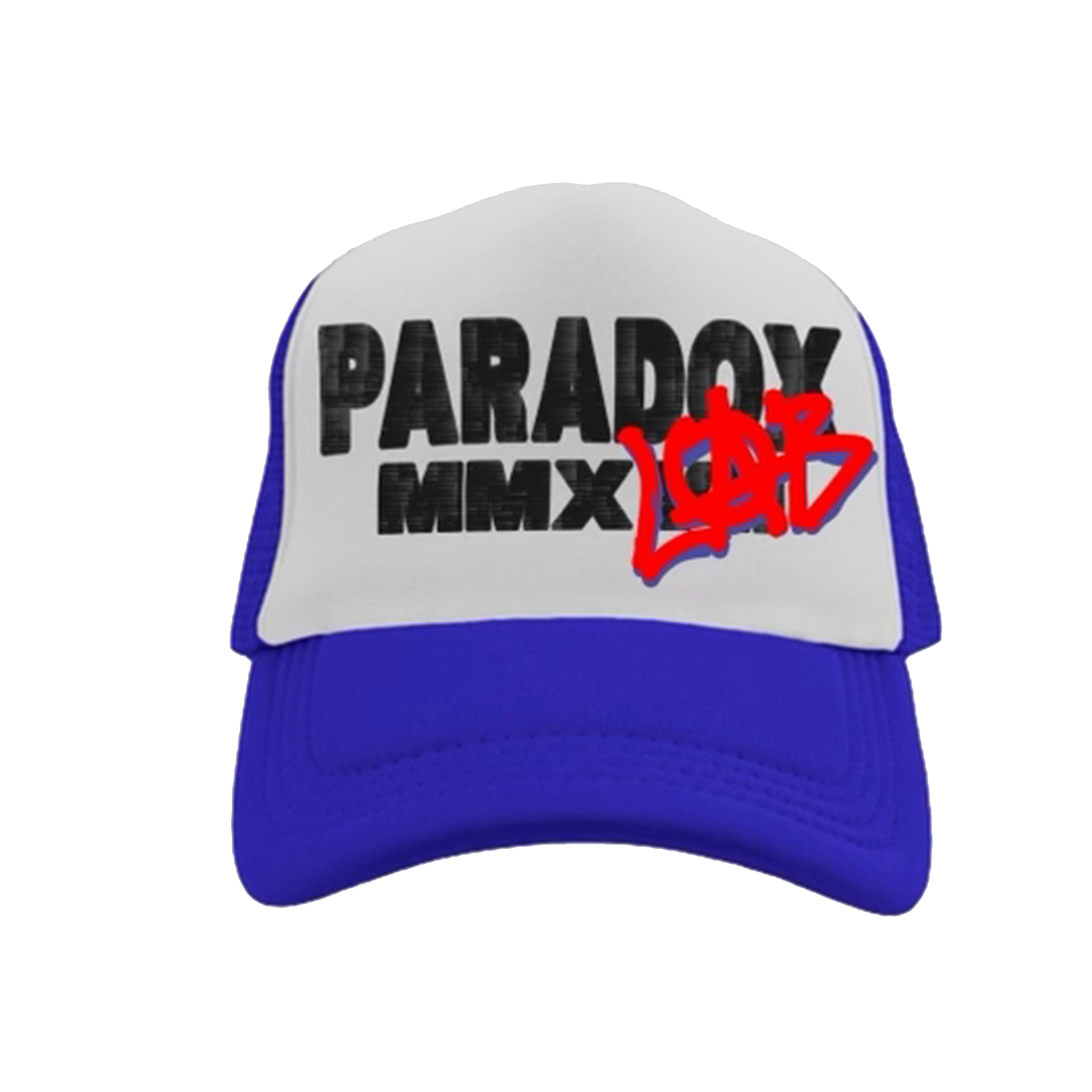 "LAB" PARADOX MMXVII TRUCKER HAT (BLUE/WHITE) – Paradox Lab