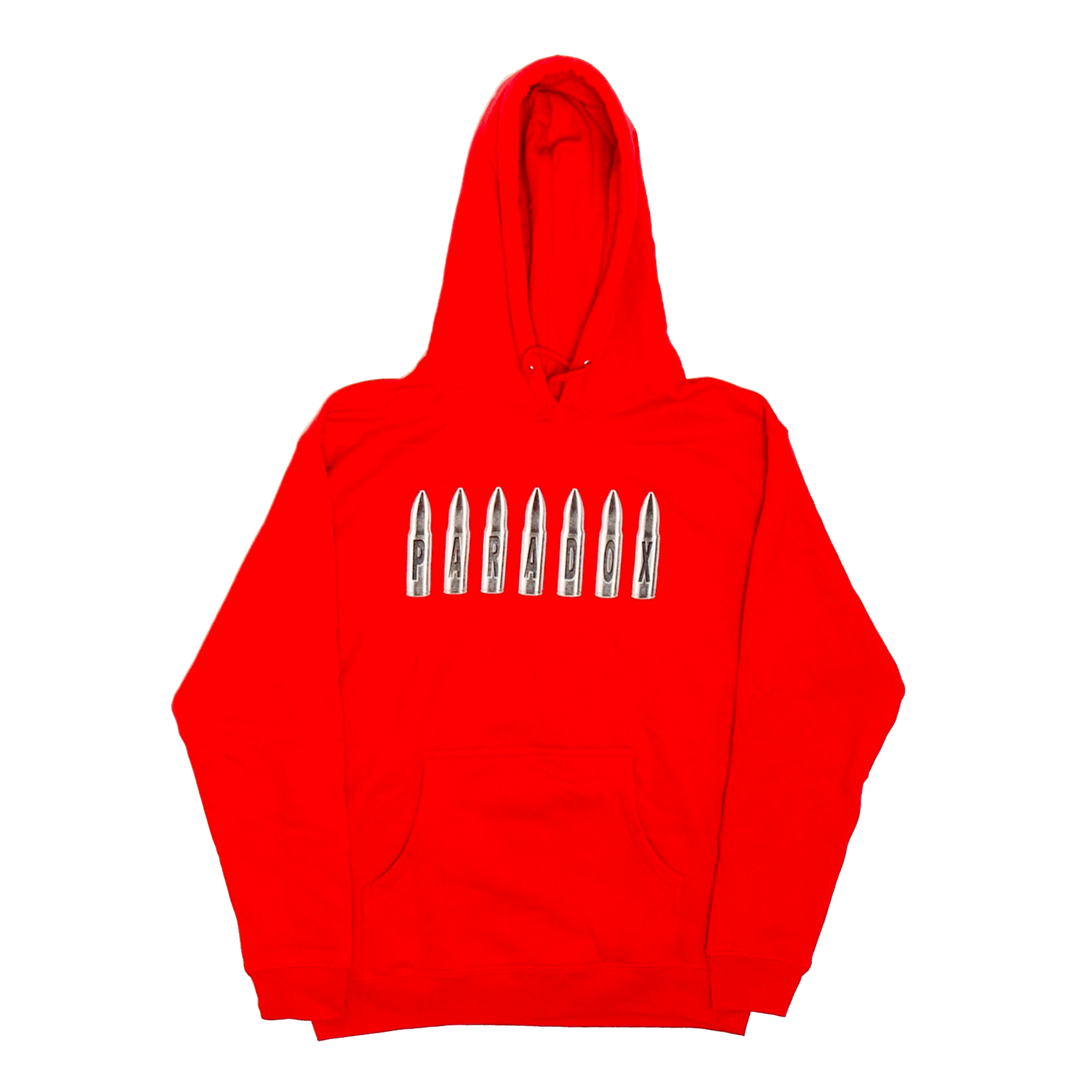 “SAVE THE LAST BULLET” PULL-OVER HOODIE (RED) – Paradox Lab