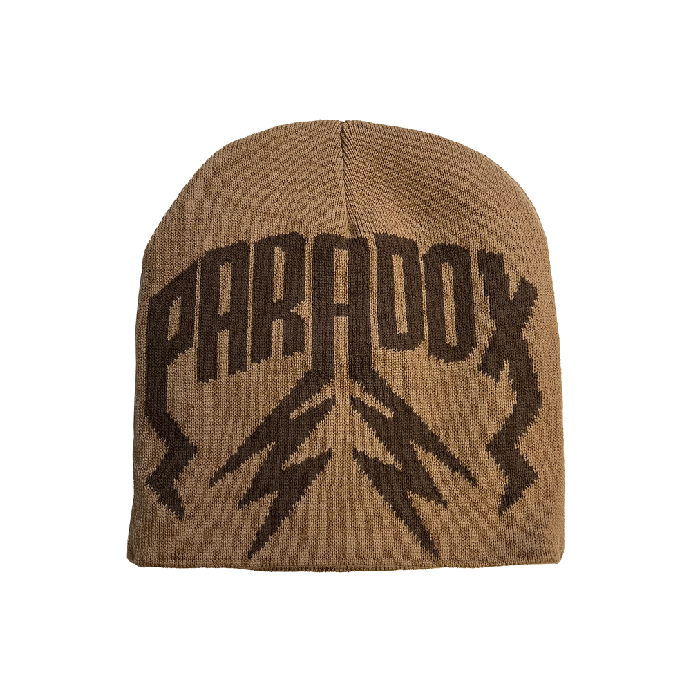 LIGHTNING ARC LOGO BEANIE - (CAMEL) – Paradox Lab