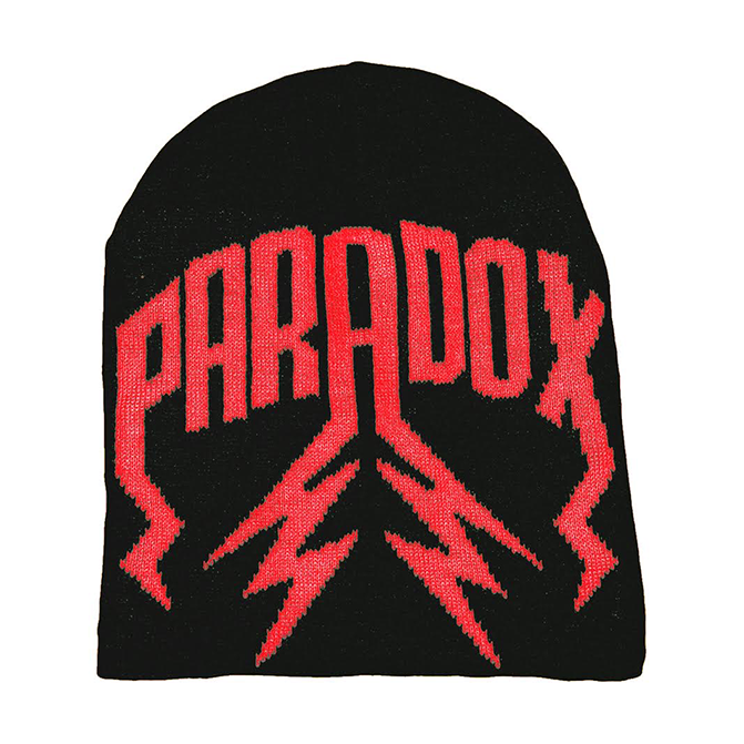 LIGHTNING ARC LOGO BEANIE - (BLACK/RED) – Paradox Lab